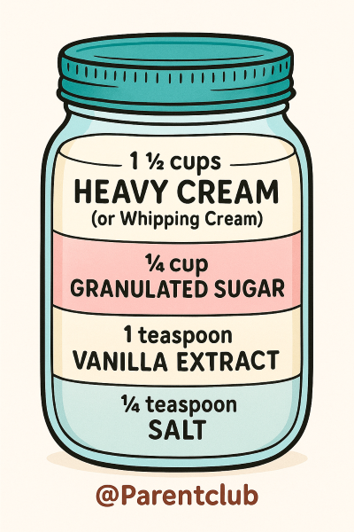 Homemade Mason Jar Ice Cream in 3 Hours