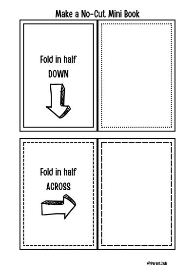 Make a No-Cut Mini Book With Kids (Using Just One Sheet of Paper!)
